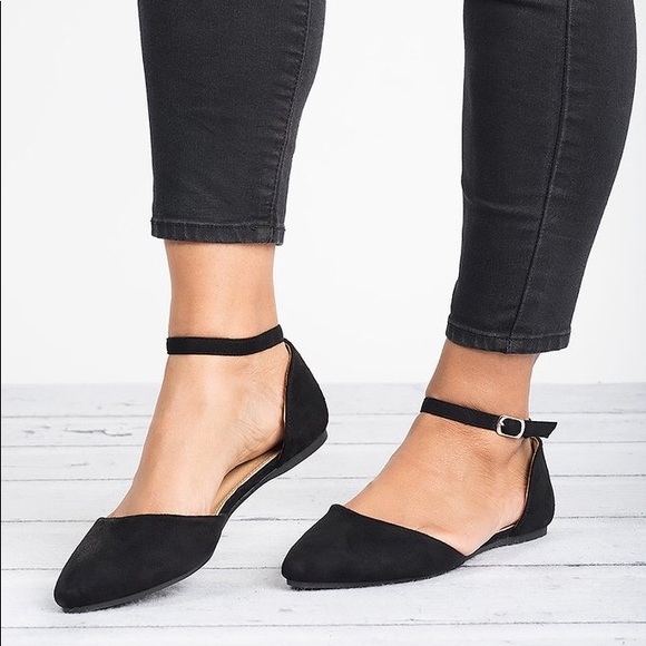 A Mermaid’s Epiphany | Shoes | Fiona Cut Out Flats In Black | Poshmark